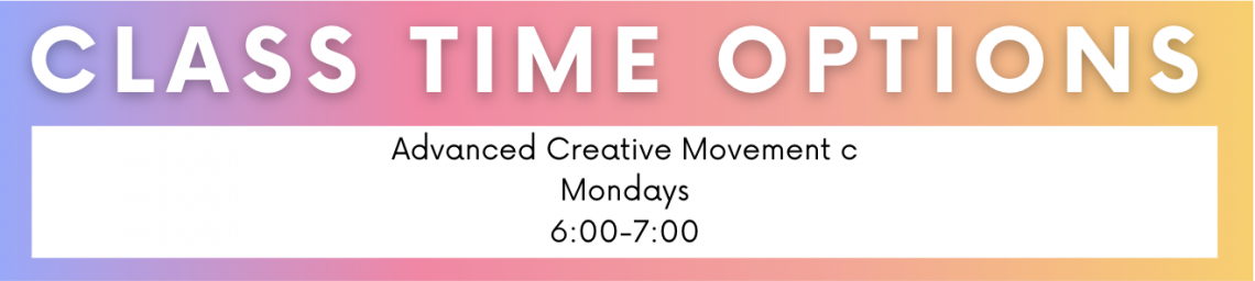 Creative Movement Classes